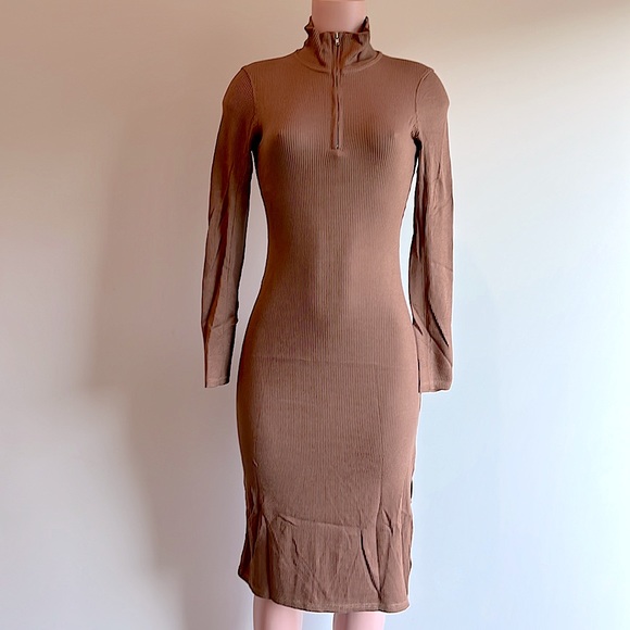 Mod Ref | Dresses | Mod Ref The Eura Dress Taupe Brown | Poshmark